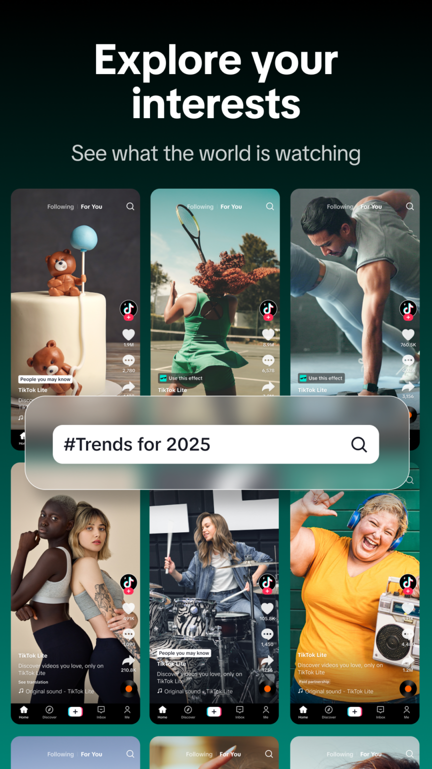 TikTok Lite - Faster TikTok 38.4.51 APK Download by TikTok Pte. Ltd ...