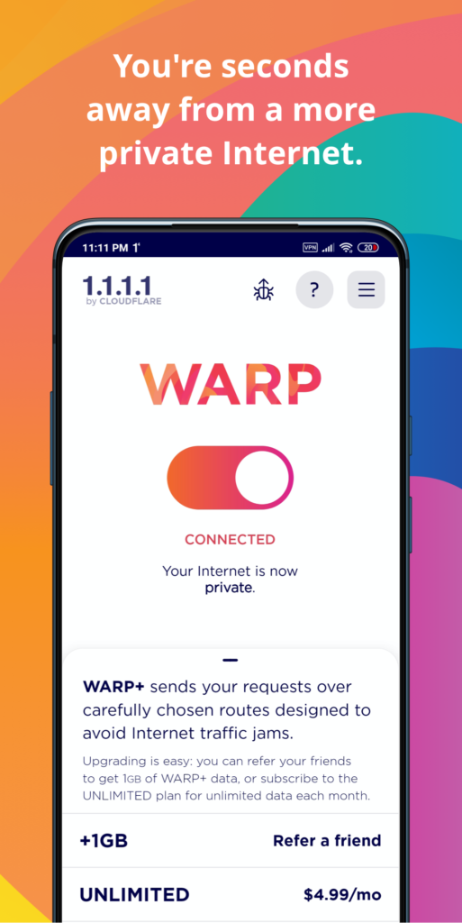 1.1.1.1 + WARP: Safer Internet 6.32 (nodpi) APK Download by Cloudflare ... 1.1.1.1 + WARP: Safer Internet 6.32 (nodpi) APK Download by Cloudflare ...