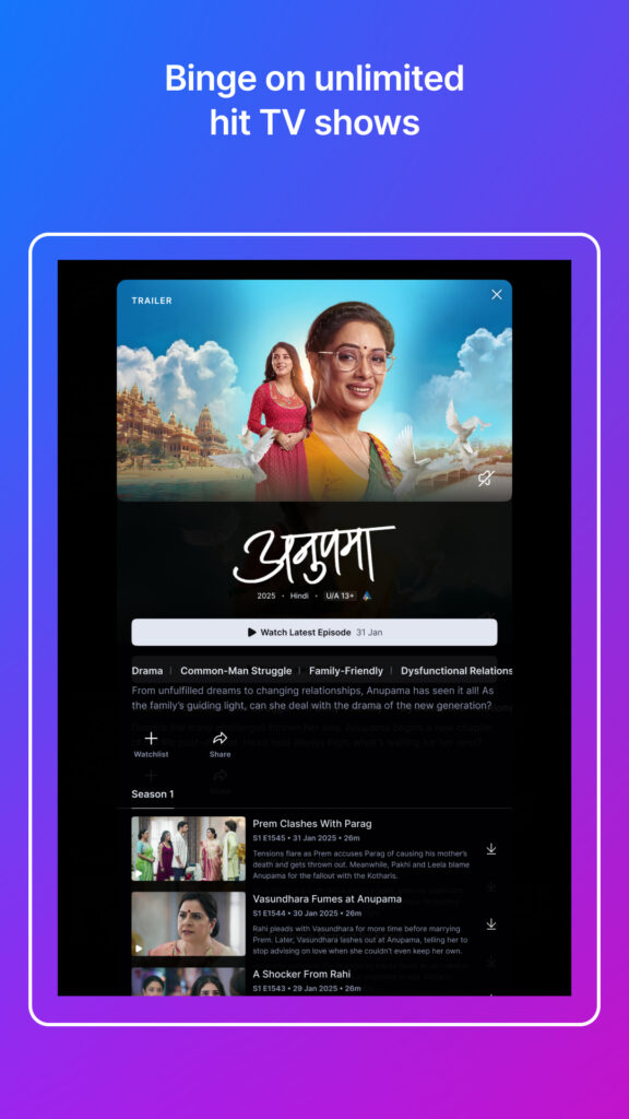 JioHotstar (Android TV) 25.01.27.1 APK Download by JIOSTAR INDIA ...