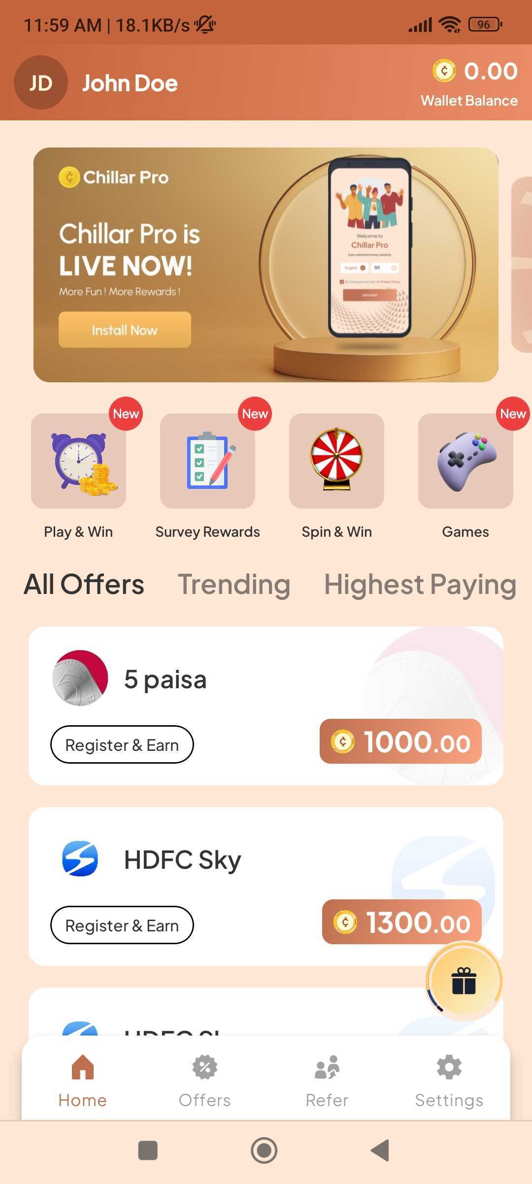 Money Earning App- Chillar 1.65-prod-release (Android 7.0+) APK ...
