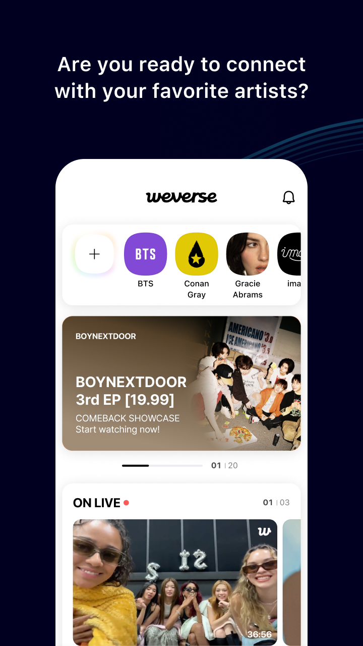 Weverse: Connect with Artists 2.18.1 APK Download by WEVERSE COMPANY ...