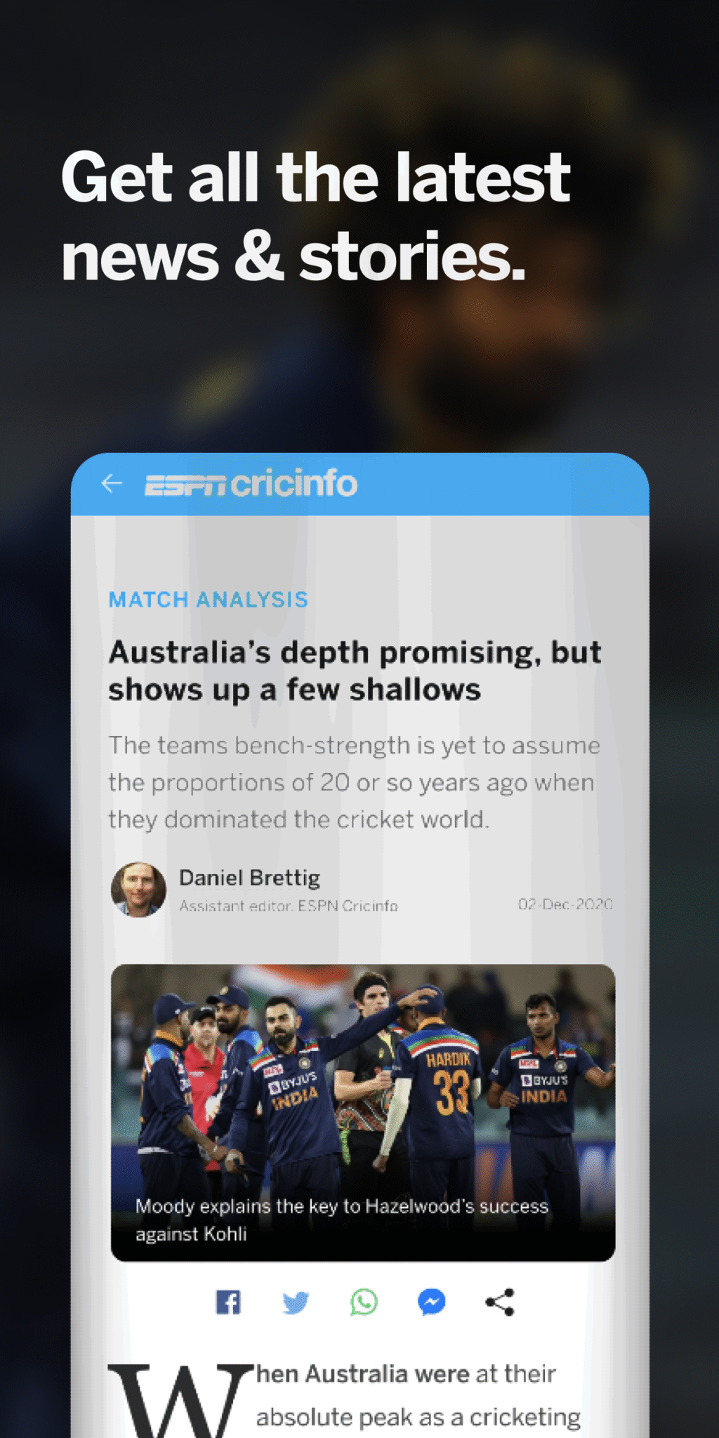 ESPNcricinfo - Live Cricket 9.17.0 APK Download by JIOSTAR INDIA PRIVATE LIMITED - APKMirror
