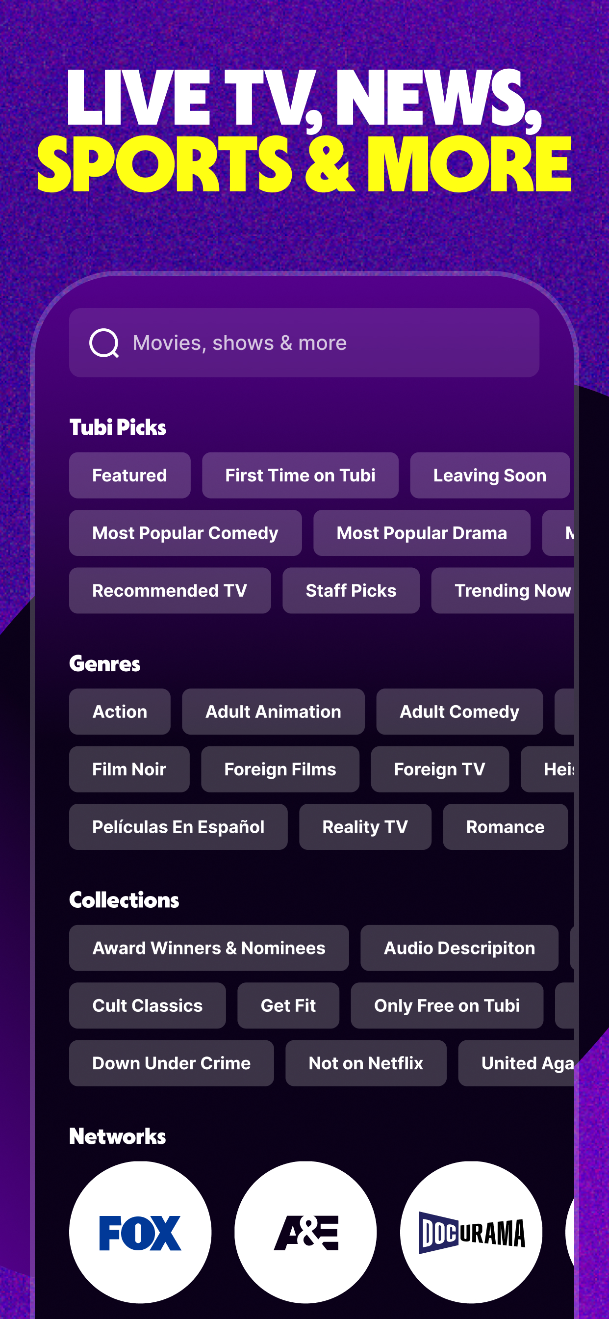 Tubi: Free Movies & Live TV (Android TV) 9.17.5000 (arm-v7a) APK Download by Tubi TV - APKMirror