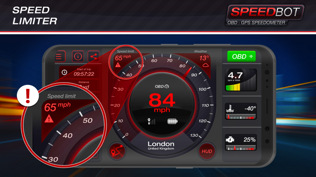 Speedbot. GPS/OBD2 Speedometer 3.5 APK Download by Radarbot Company ...