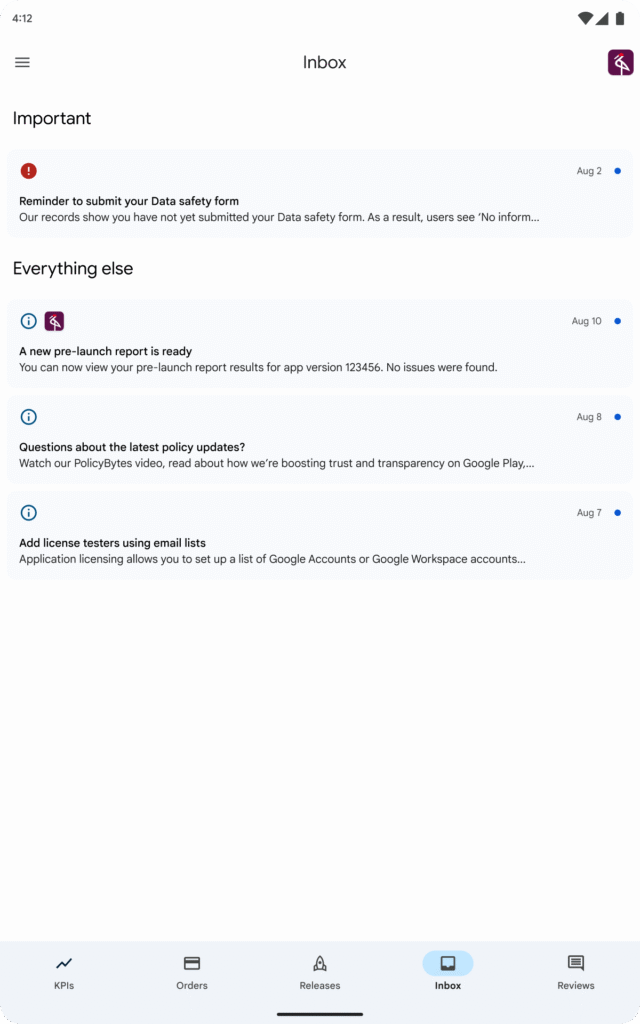 Google Play Console 9.0.852132358 beta (arm64-v8a) (480dpi) (Android 12L+) APK Download by ...