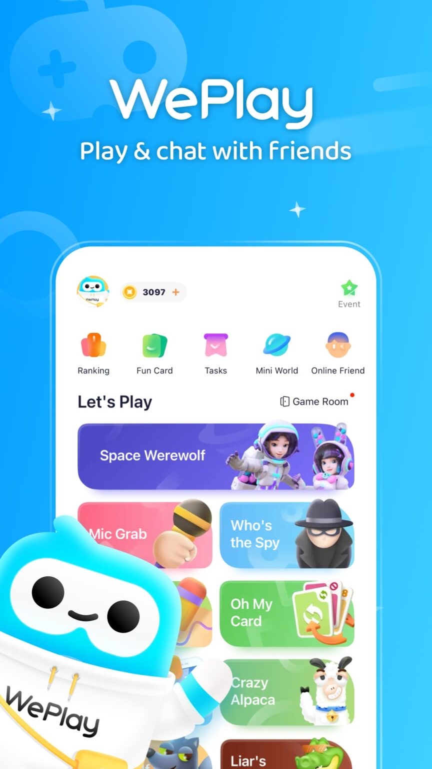 WePlay - Party Game & Chat 5.2.9 APK Download by WEJOY Pte. Ltd ...