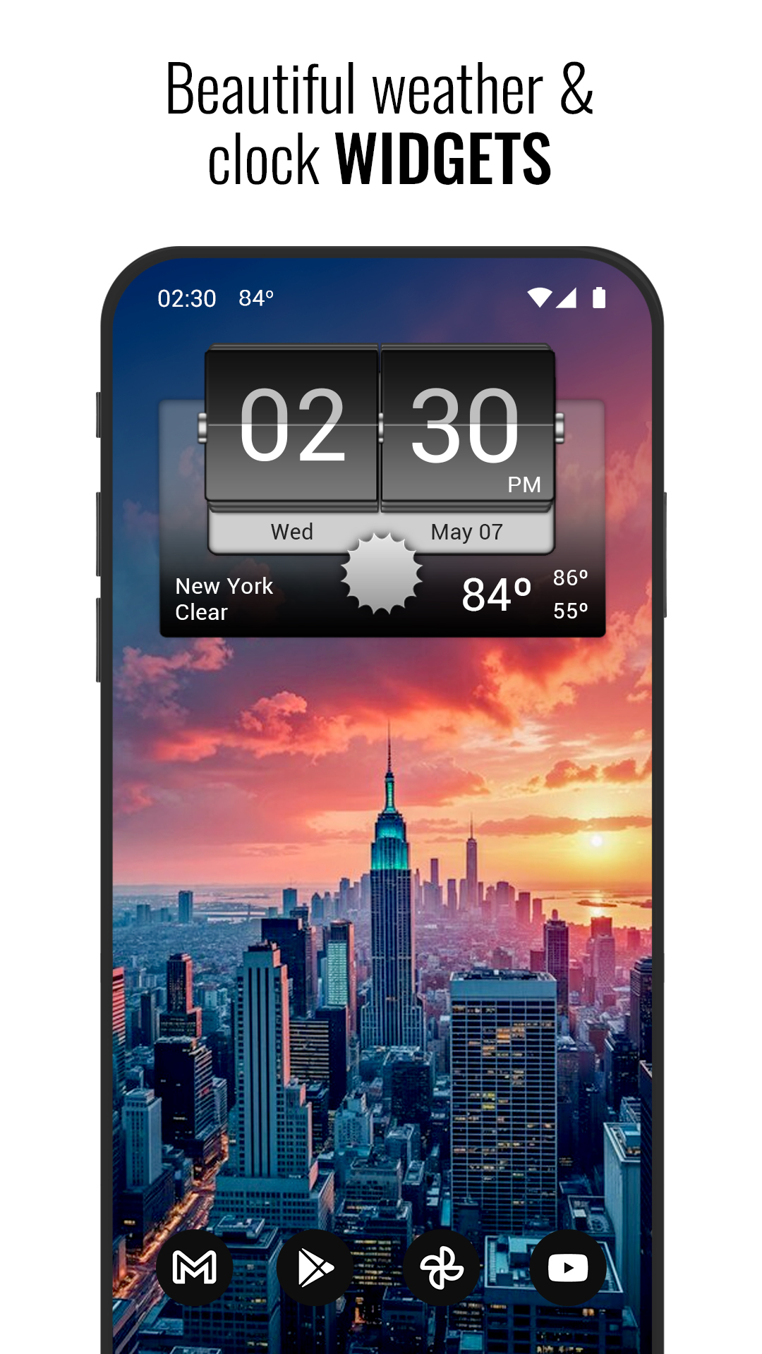 3D Flip Clock & Weather 8.44.0 APK Download by MACHAPP Software Ltd ...