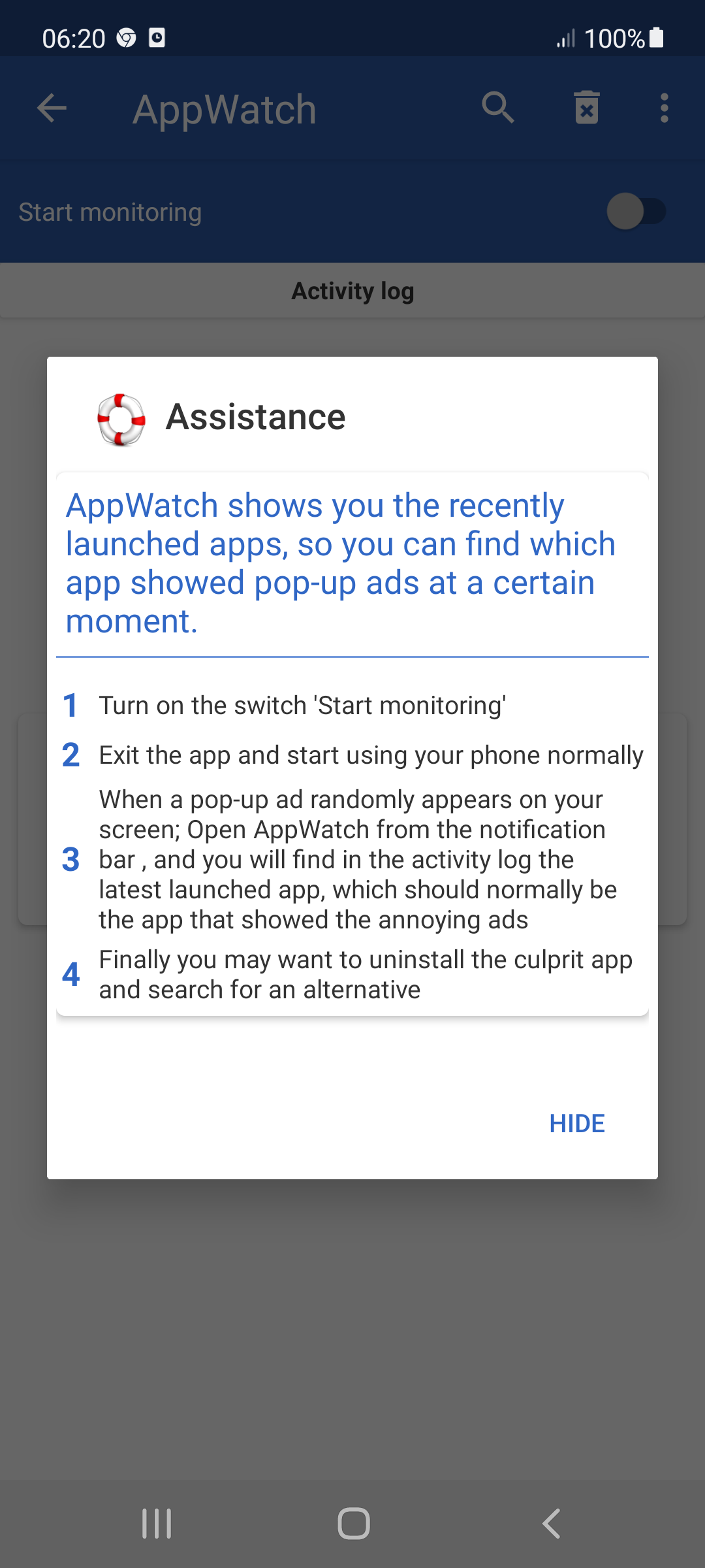 Appwatch - Pop Up Ads Removal 1.25.9 (nodpi) (Android 7.0+) APK ...