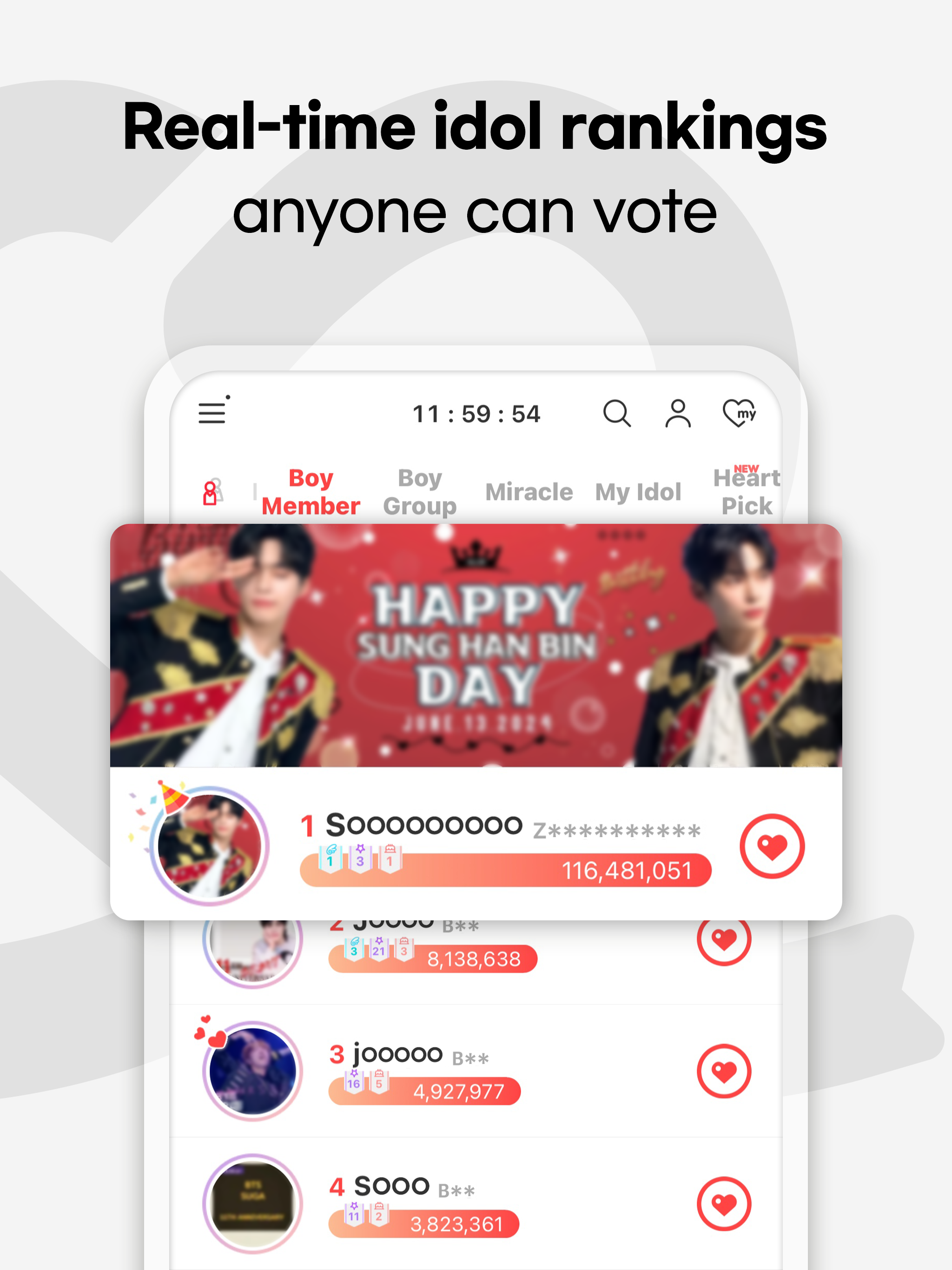 Kpop Idol Vote - CHOEAEDOL 10.8.3 APK Download by ExodusEnt. - APKMirror