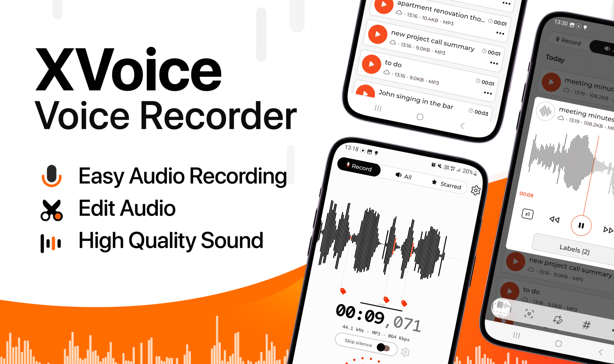 Voice Recorder Pro - XVoice 5.0 APK Download by SMSROBOT LTD - APKMirror