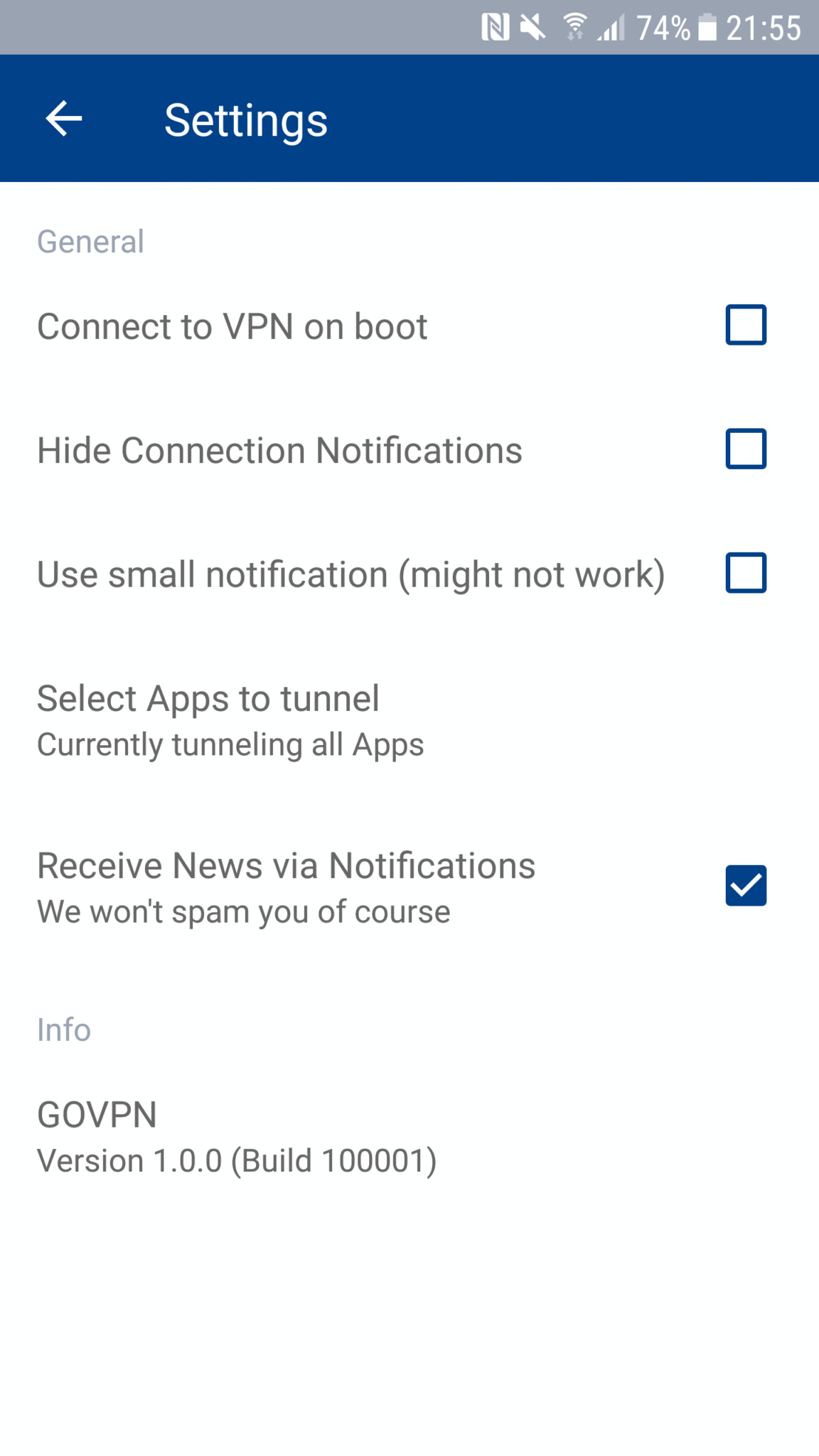 VPN secure fast proxy by GOVPN 1.9.4 (x86_64) (nodpi) (Android 4.2 ...