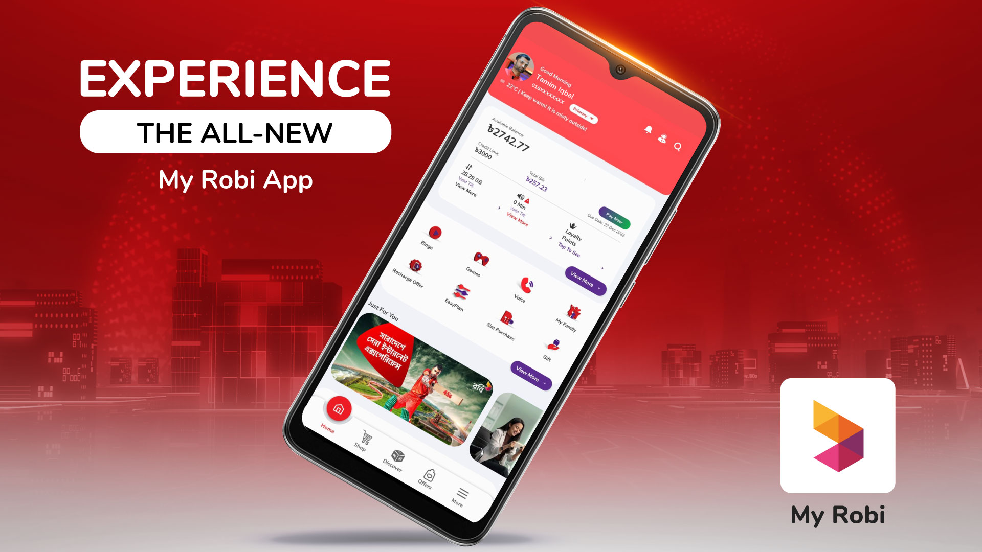 My Robi - Offers, Usage, More 7.1.0 APK Download by ROBI AXIATA PLC ...