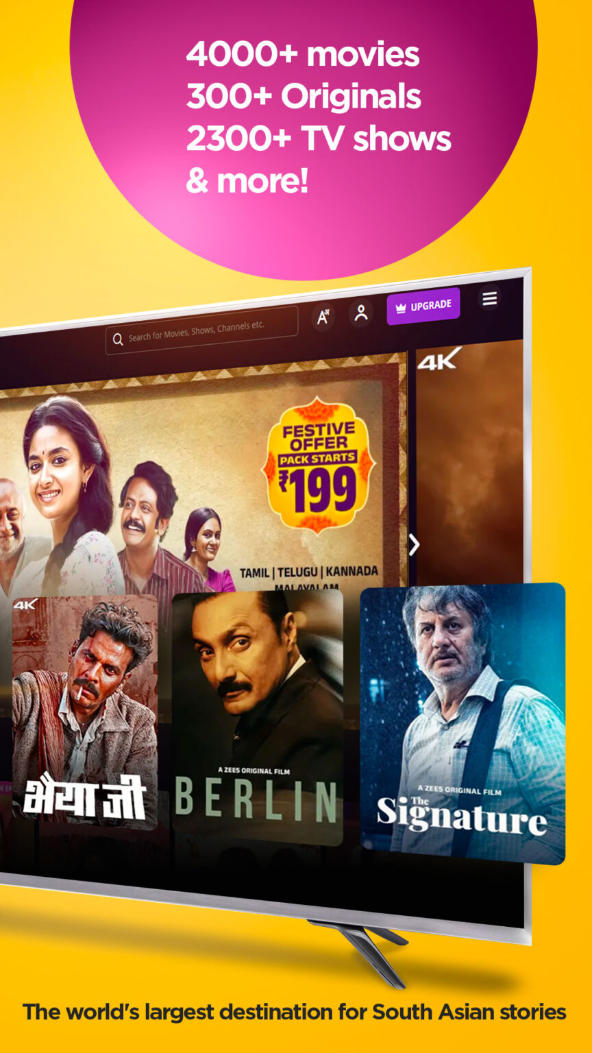 ZEE5: Movies, TV Shows, Series (Android TV) 5.52.0 (noarch) (320dpi ...