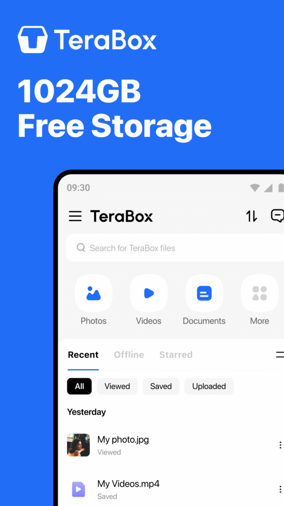TeraBox: 1TB Cloud & AI Space 3.44.5 APK Download by Flextech Inc ...