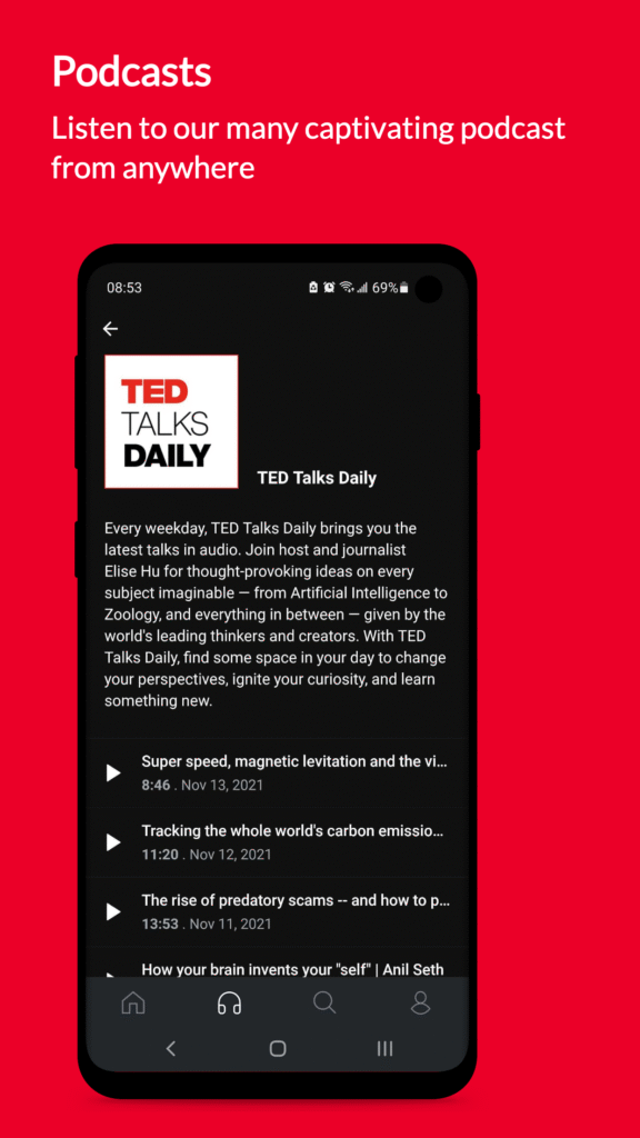 TED Talks: Watch and Learn. 7.5.49 (120-640dpi) (Android 6.0+) APK Download by TED Conferences ...