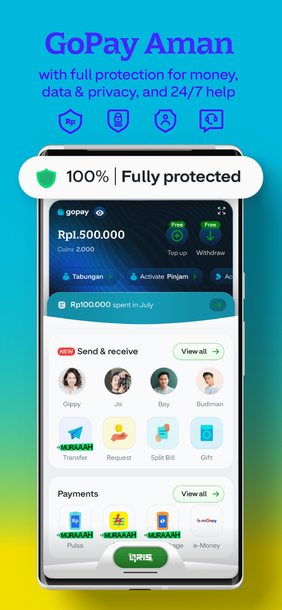 GoPay: Transfer, Payment, QRIS 1.57.0 APK Download by PT. GoTo Gojek Tokopedia Tbk - APKMirror