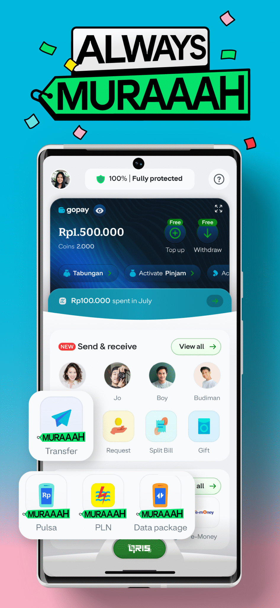 GoPay: Transfer, Payment, QRIS 1.48.0 (120-640dpi) (Android 5.0+) APK ...