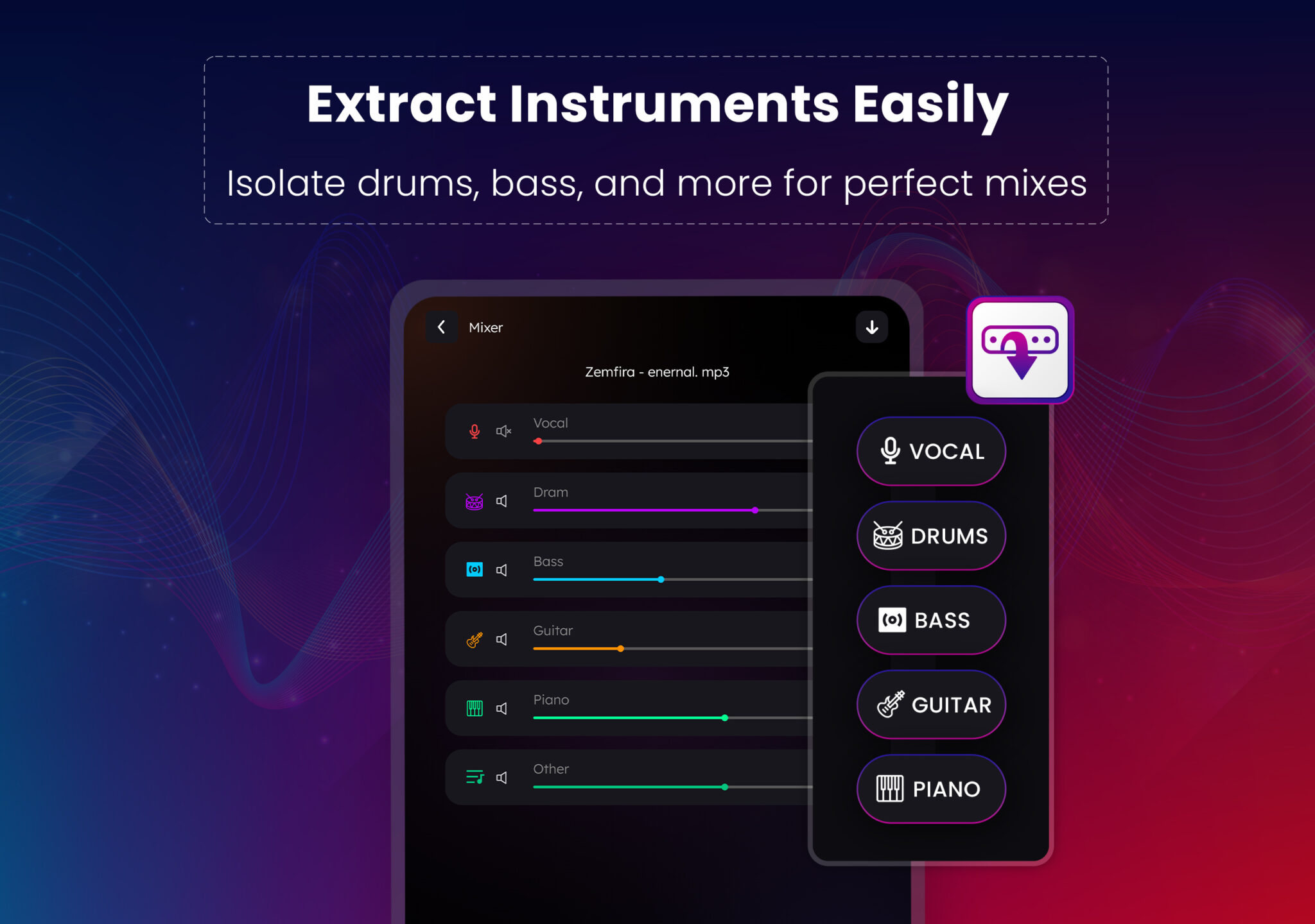 unMix - AI Vocal Remover 7.3.0 (nodpi) (Android 6.0+) APK Download by ...