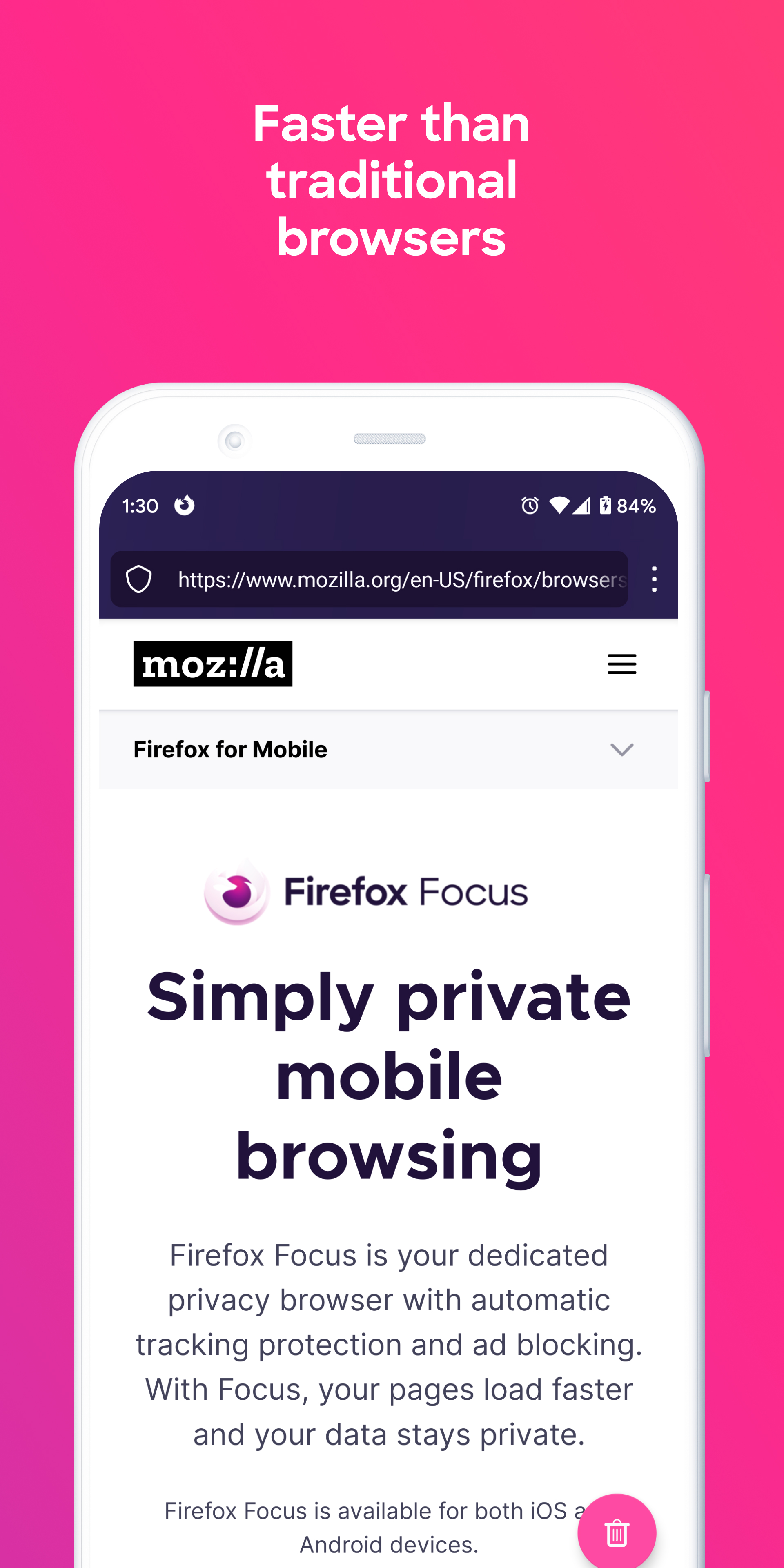 Firefox Focus: No Fuss Browser 134.0 (120-640dpi) APK Download by Mozilla - APKMirror
