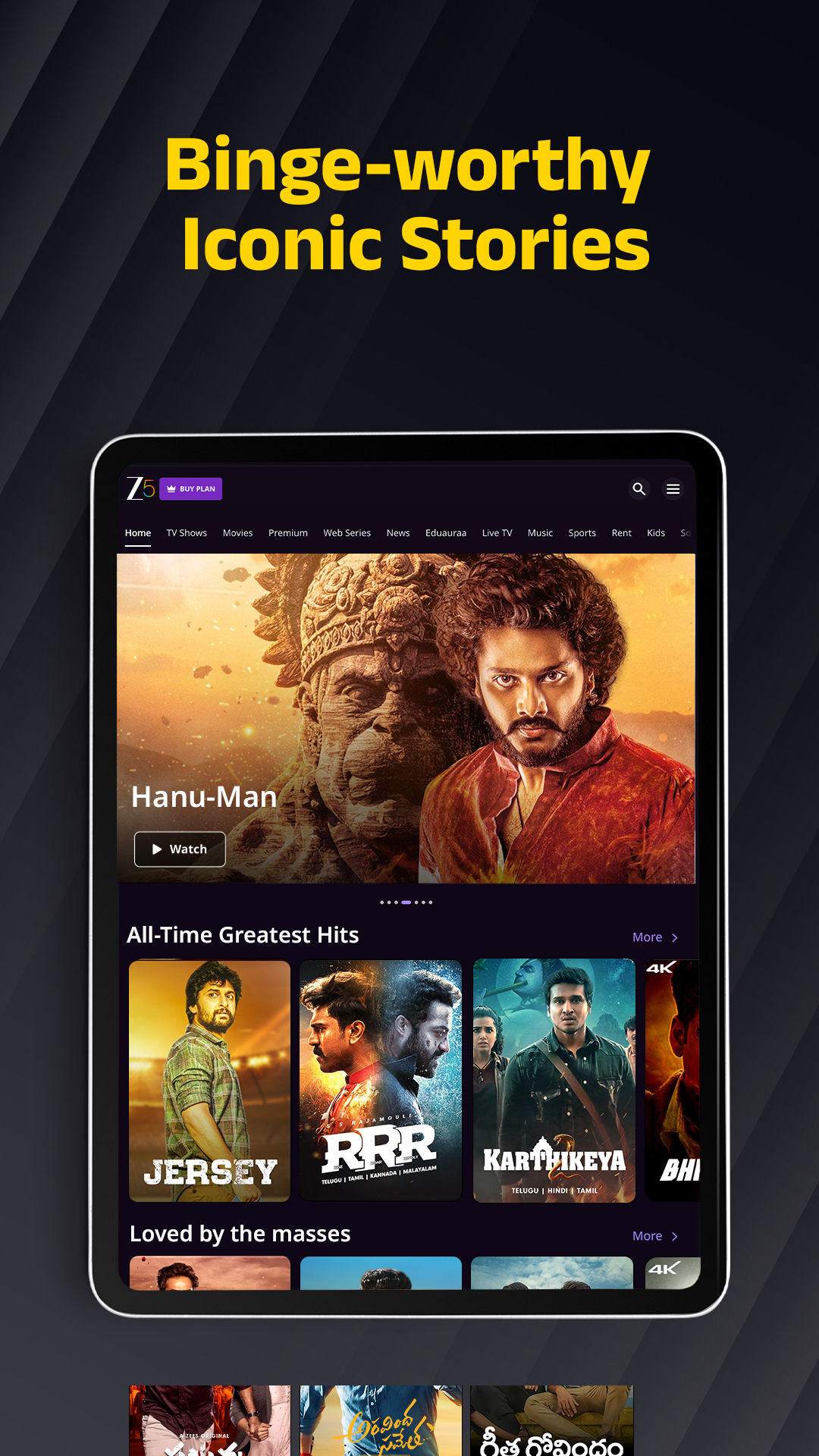 ZEE5: Movies, TV Shows, Series (Android TV) 5.52.0 (noarch) (320dpi ...