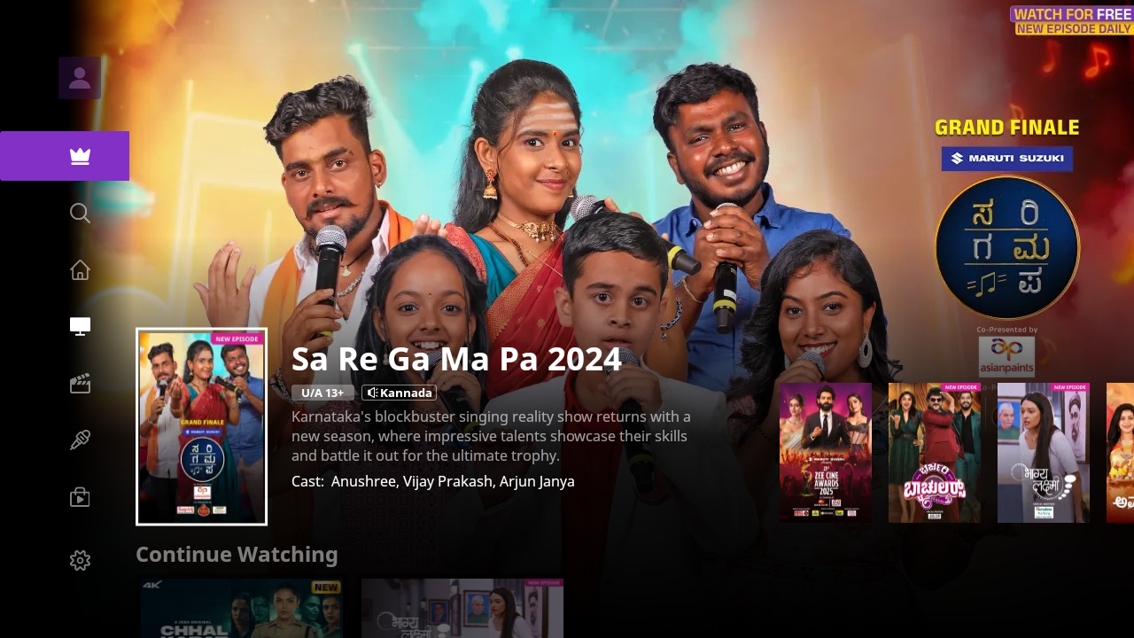 ZEE5: Movies, TV Shows, Series (Android TV) 5.52.0 (noarch) (320dpi ...