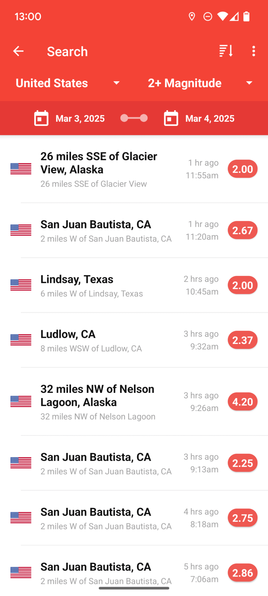 My Earthquake Alerts - Map 5.12.12 (120-640dpi) (Android 6.0+) APK ...