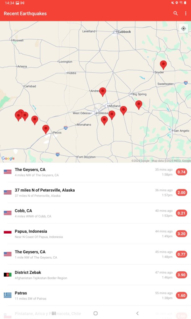 My Earthquake Alerts - Map 25.1.4 APK Download by jRustonApps B.V ...