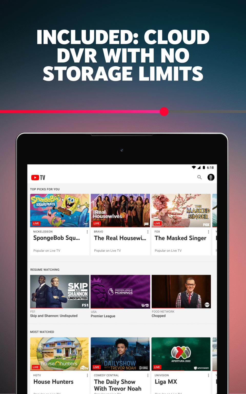 YouTube TV: Live TV & more 9.25.1 (arm64-v8a + arm-v7a) (nodpi ...