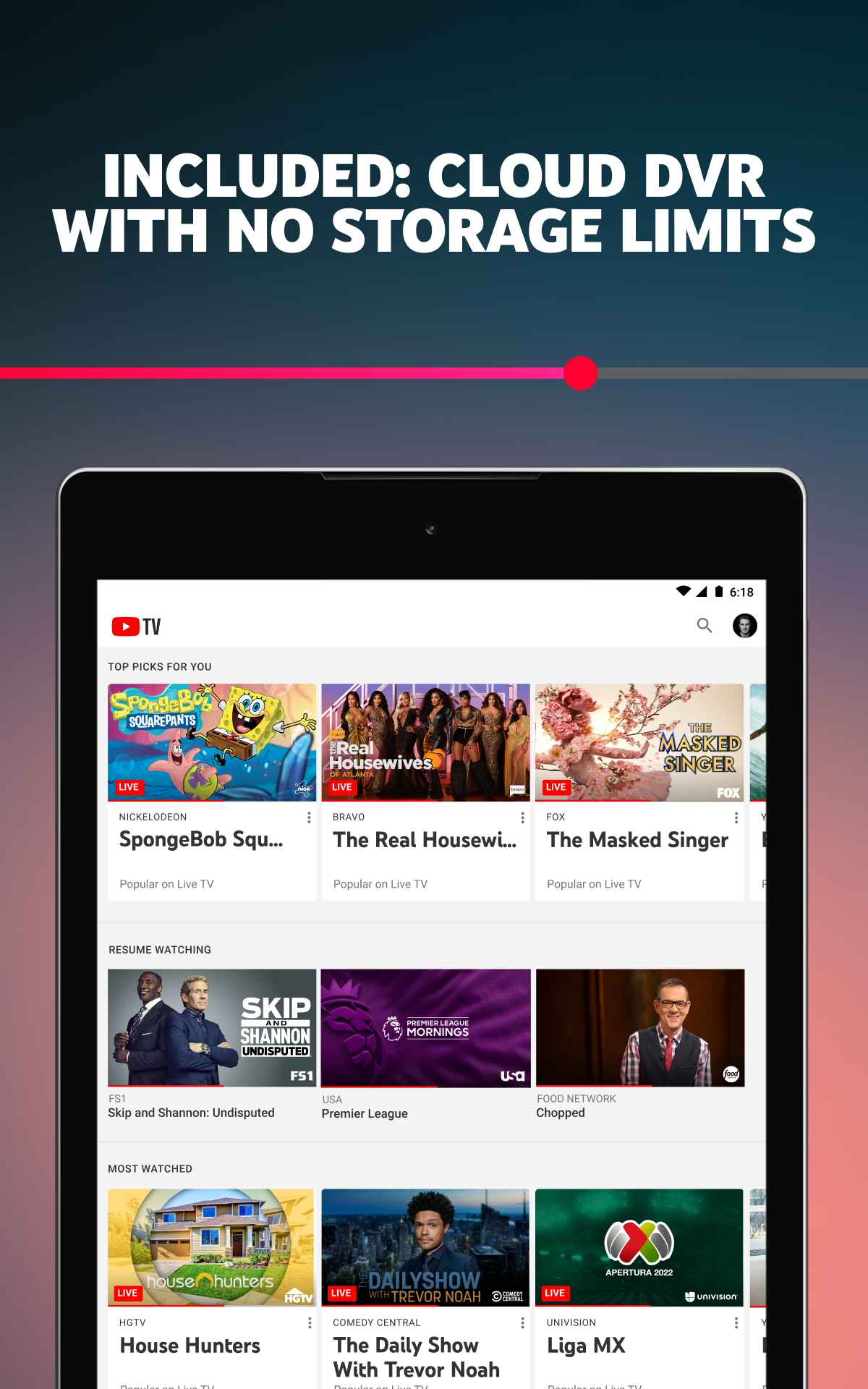YouTube TV: Live TV & more 9.25.1 (arm64-v8a + arm-v7a) (nodpi ...