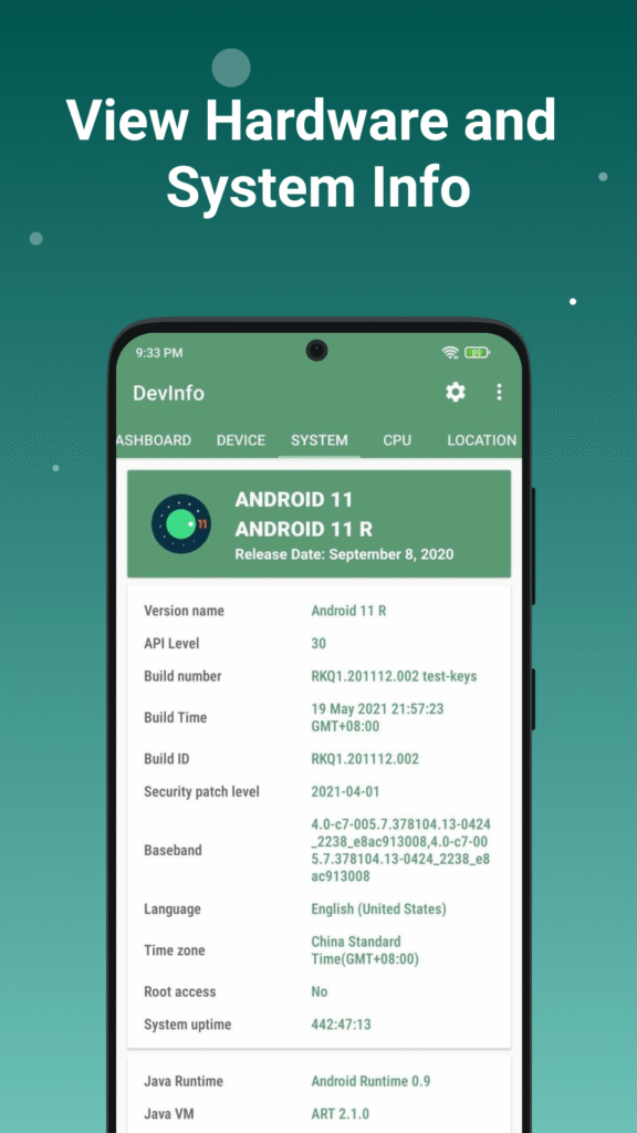 Device Info: View phone info v2.9.16 APK Download by LiuZho Soft - APKMirror