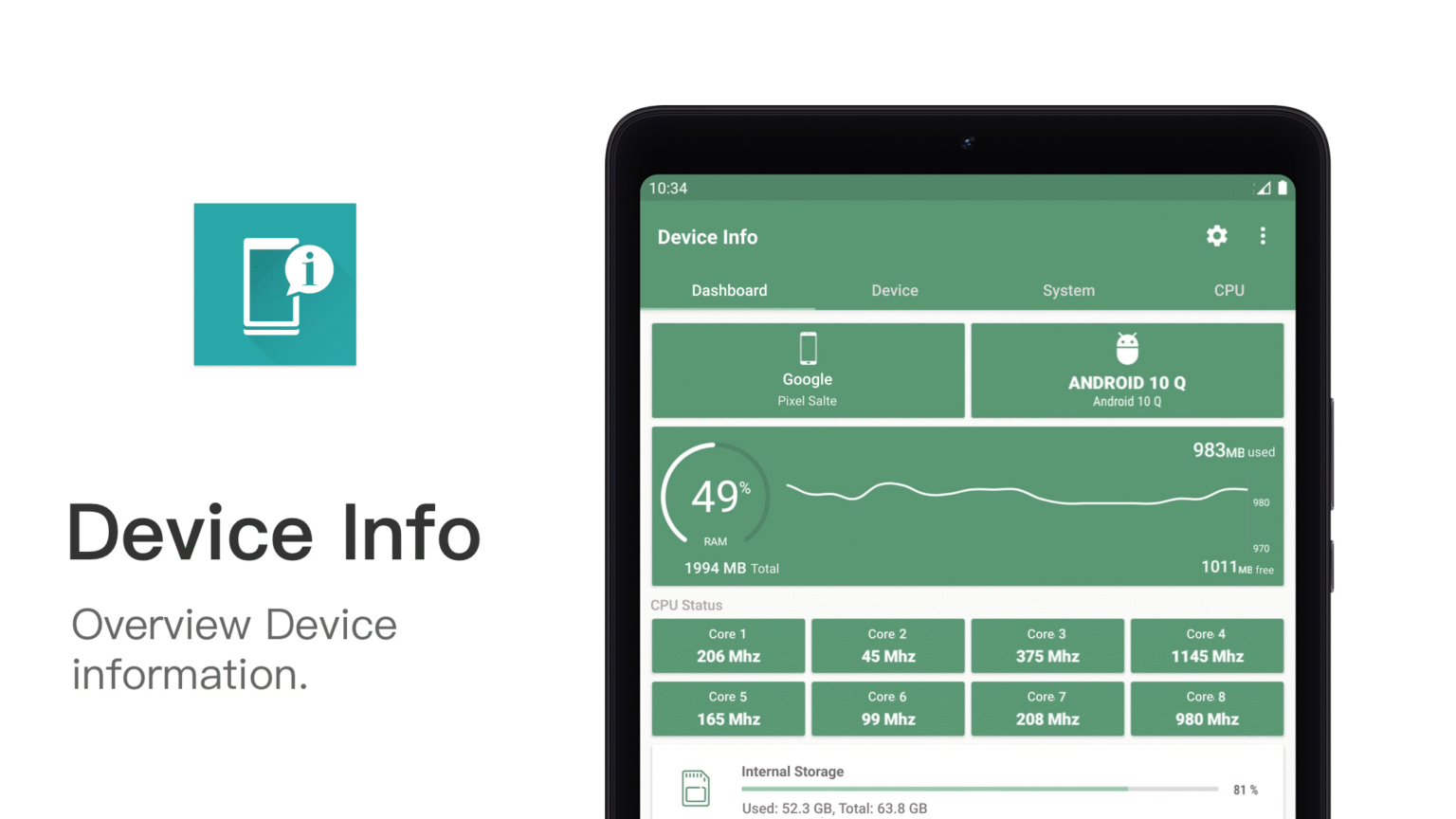 Device Info: View phone info v2.9.8 (nodpi) (Android 5.0+) APK Download ...