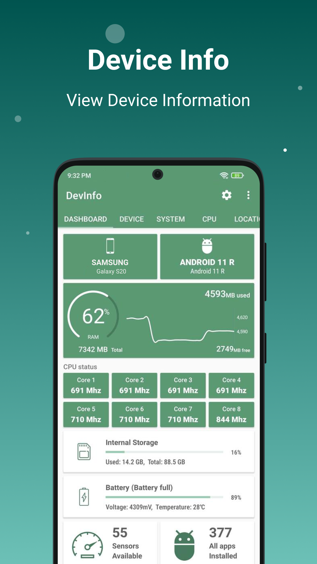Device Info: View phone info v2.9.8 (nodpi) (Android 5.0+) APK Download ...