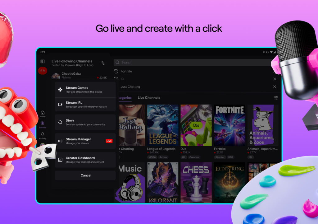 Twitch: Live Streaming 22.6.0 (120-640dpi) (Android 5.0+) APK Download ...