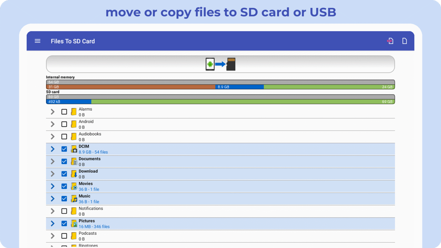 Files To SD Card or USB Drive 1.7014 APK Download by Michal Bukáček ...