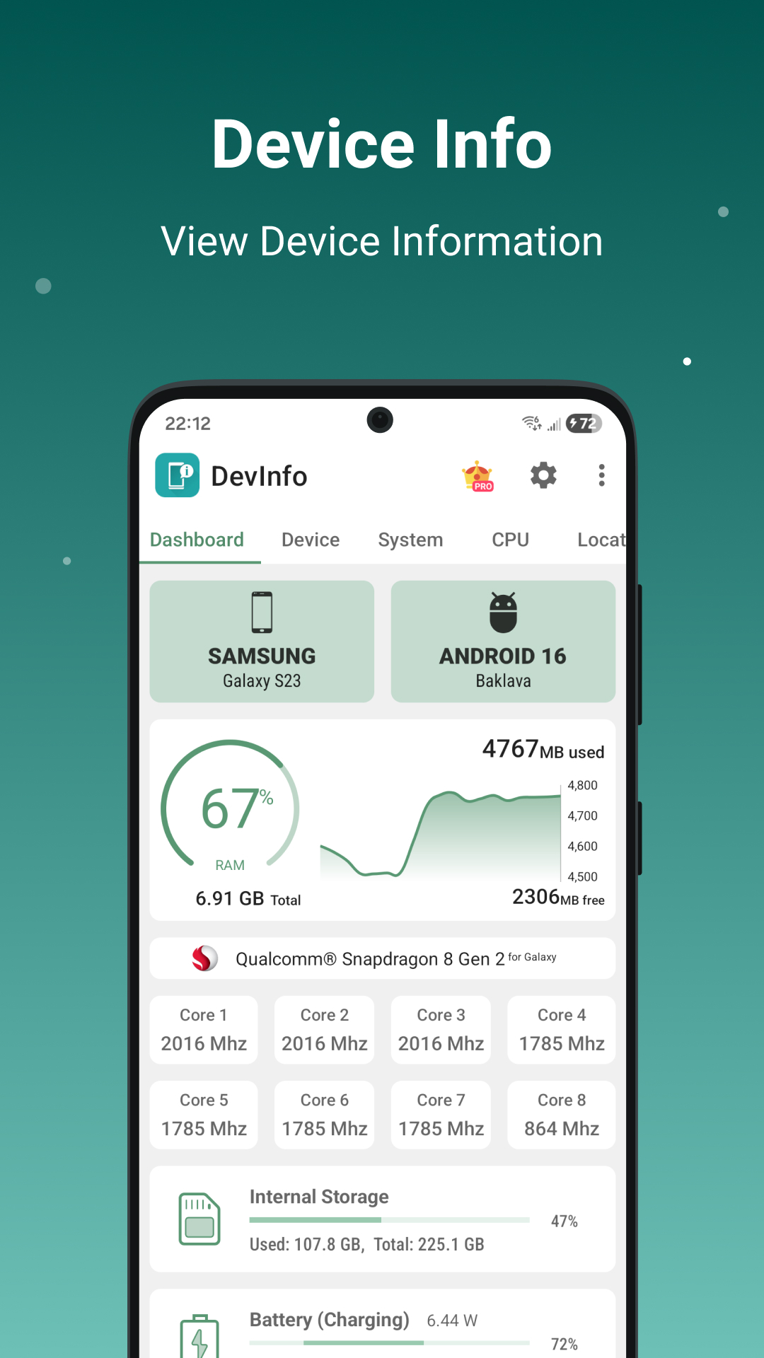 Device Info: View phone info v2.9.8 (nodpi) (Android 5.0+) APK Download ...