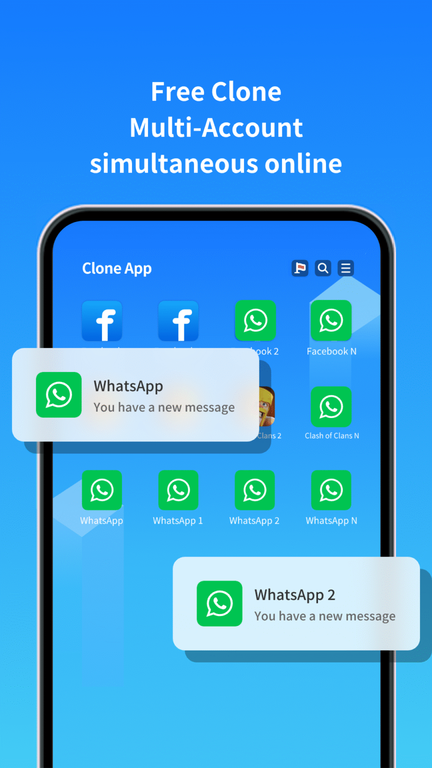 Clone App-Parallel Dual Space 4.0.2 (120-640dpi) (Android 5.0+) APK ...