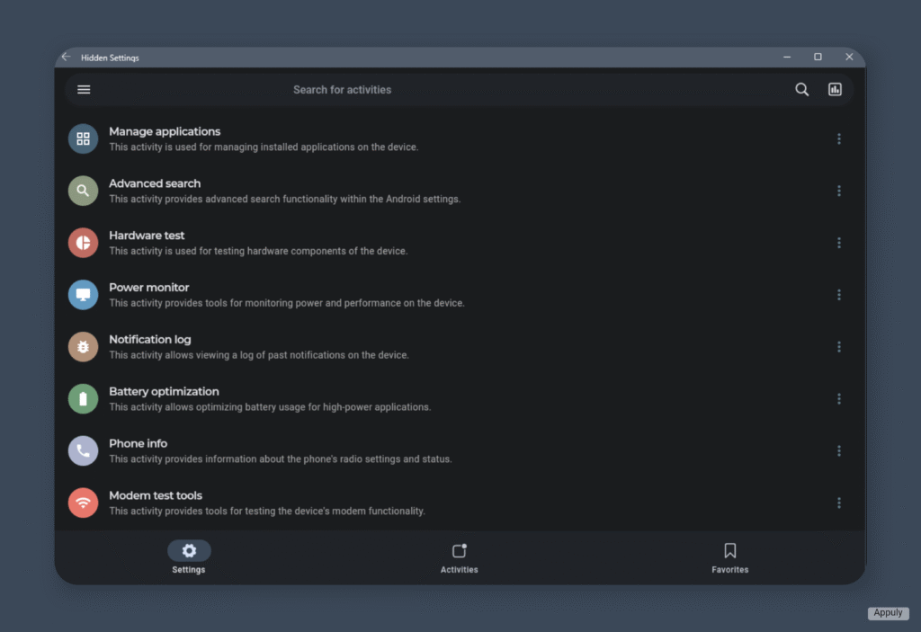 Download Hidden Settings APKs for Android - APKMirror