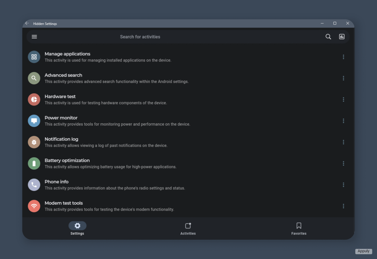 Download Hidden Settings APKs for Android - APKMirror