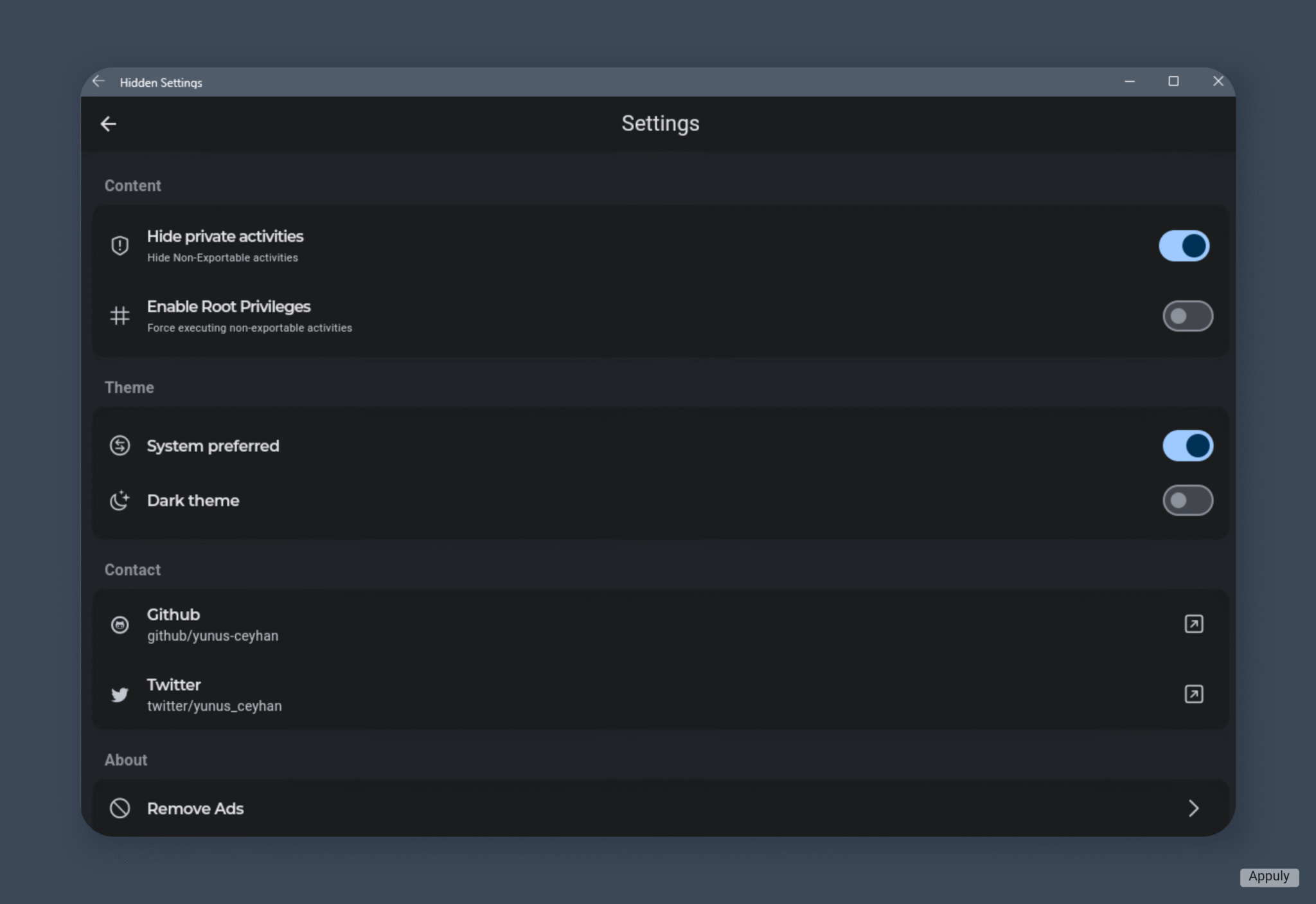 Download Hidden Settings APKs for Android - APKMirror
