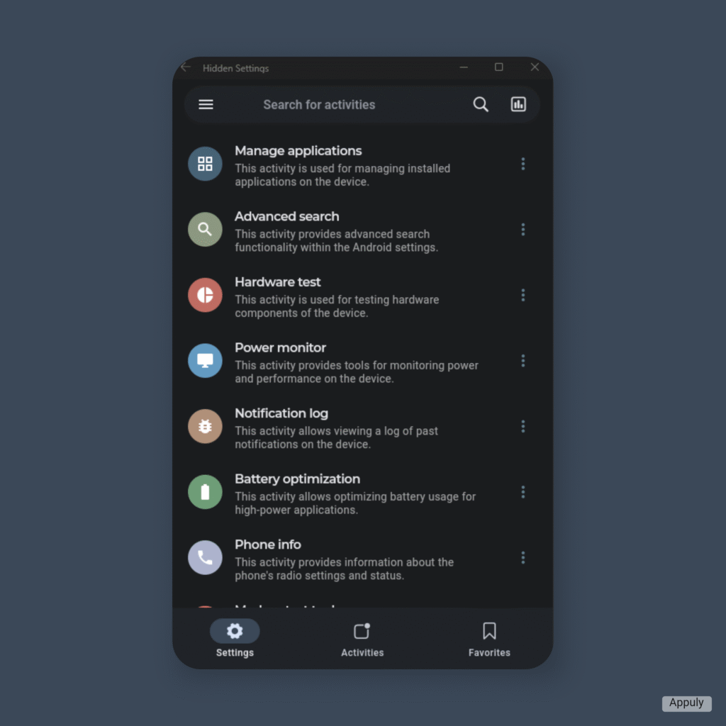 Download Hidden Settings APKs for Android - APKMirror