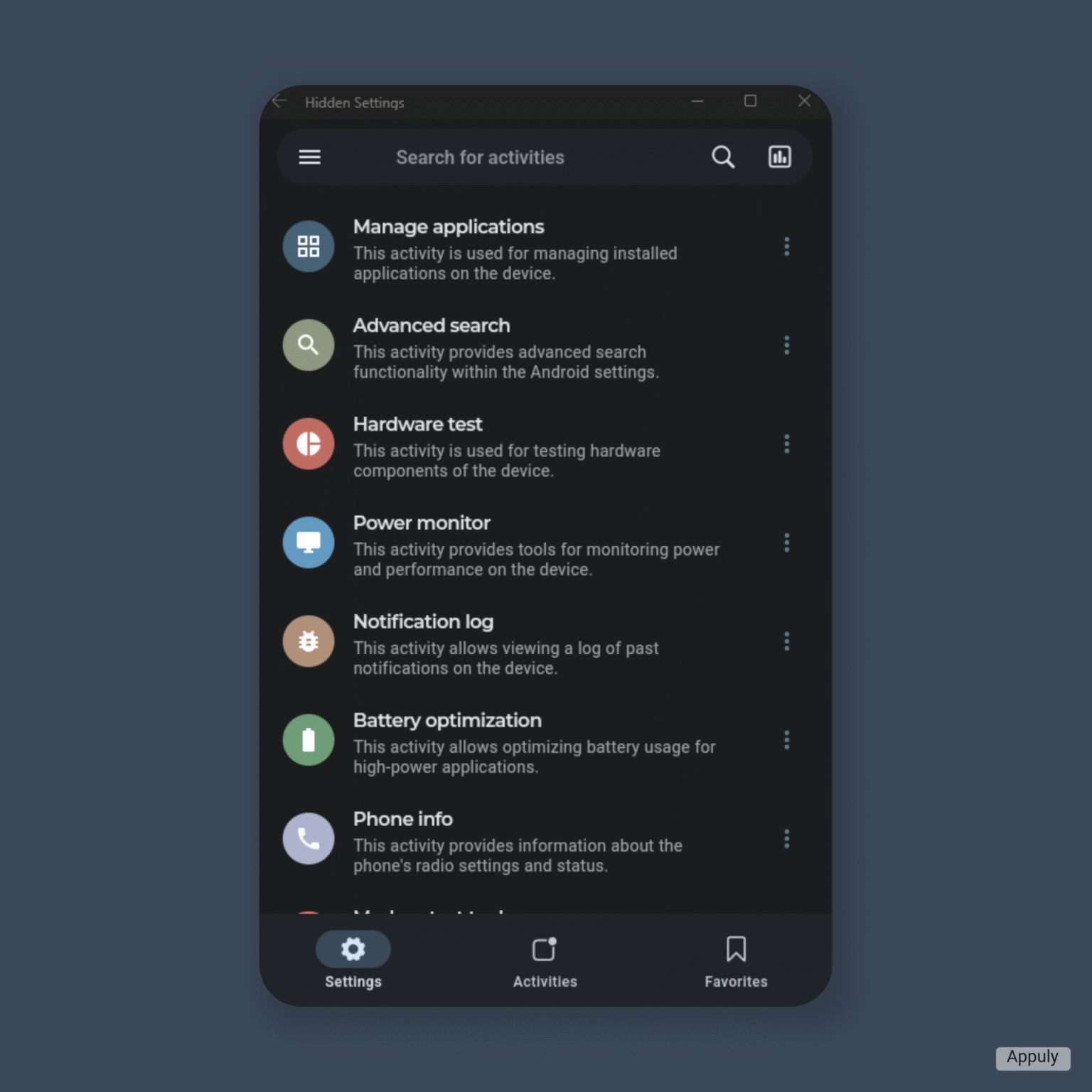 Download Hidden Settings APKs for Android - APKMirror
