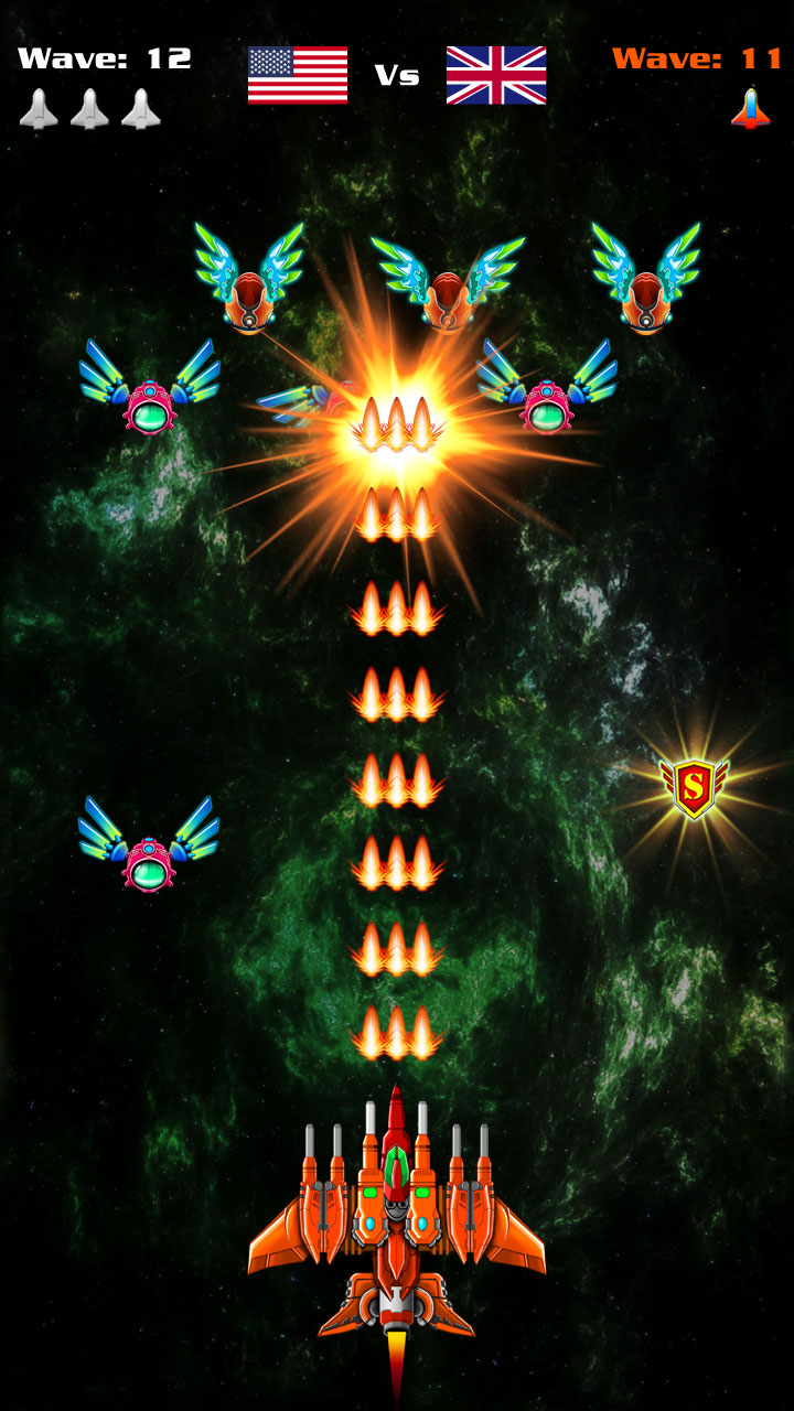 Galaxy Attack: Shooting Game 68.1 (arm64-v8a + arm-v7a) (Android 7.0 ...