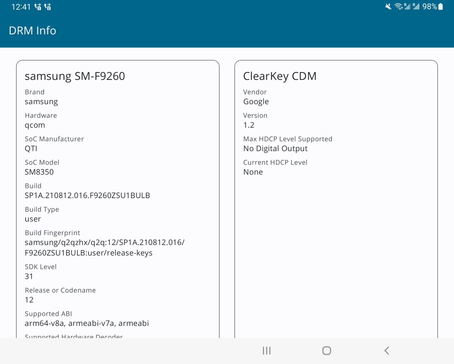 Download DRM Info APKs for Android - APKMirror