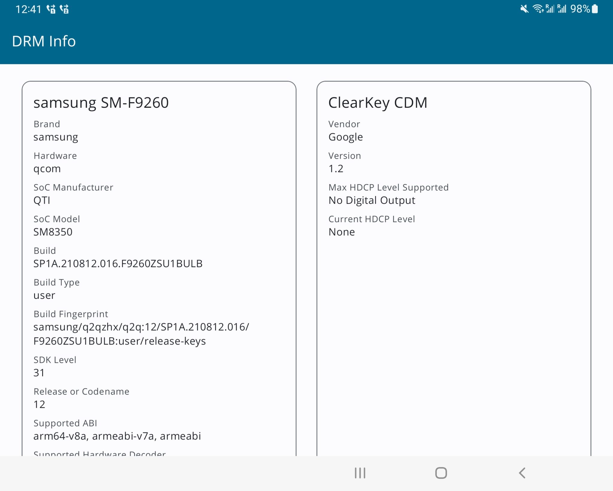 Download DRM Info APKs for Android - APKMirror