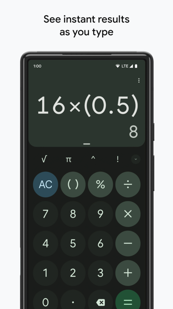 Google Calculator 8.7 (735708245) (nodpi) (Android 6.0+) APK Download ...