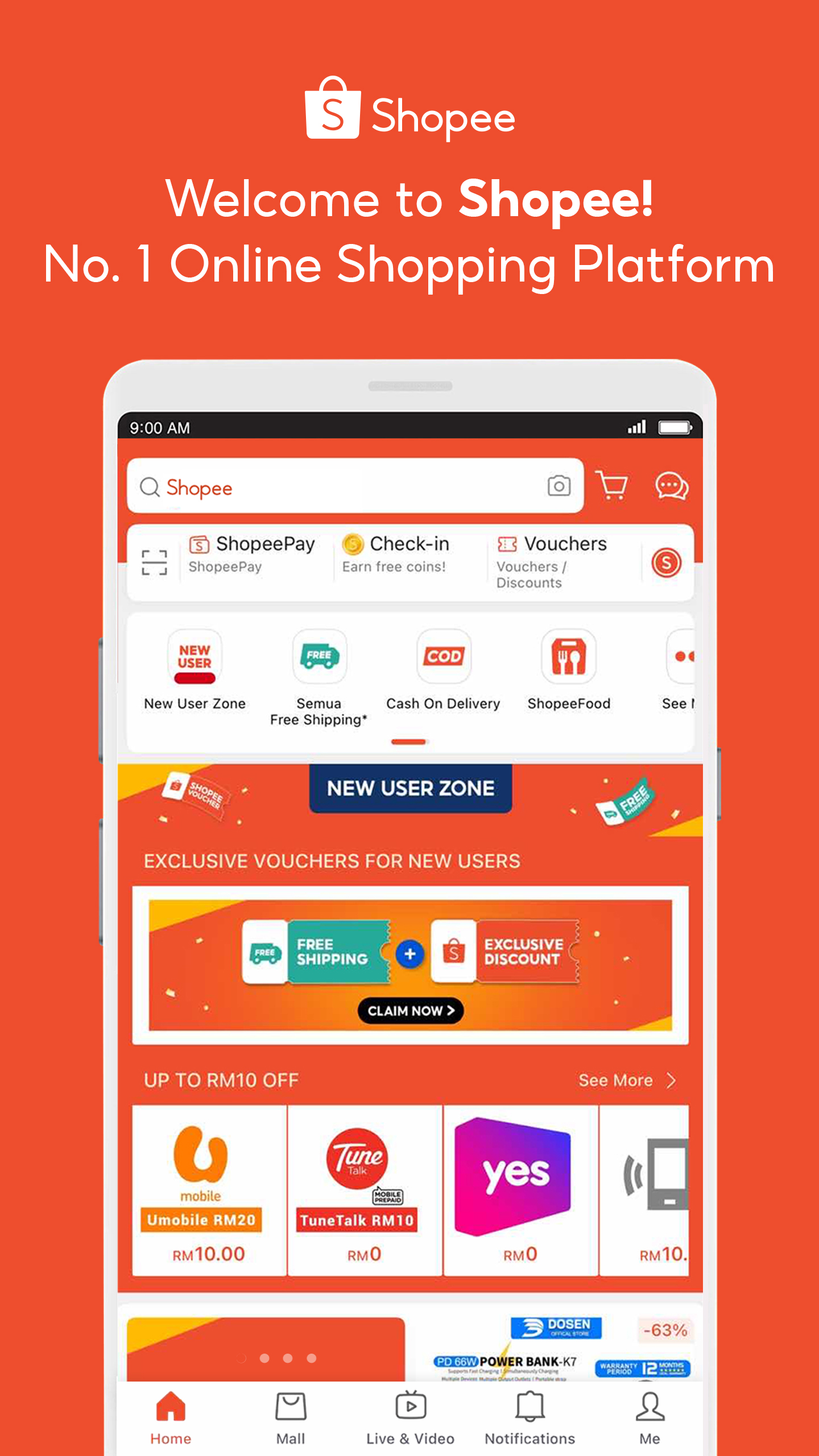 Shopee MY: No Shipping Fee 3.54.23 (120-640dpi) (Android 5.0+) APK ...