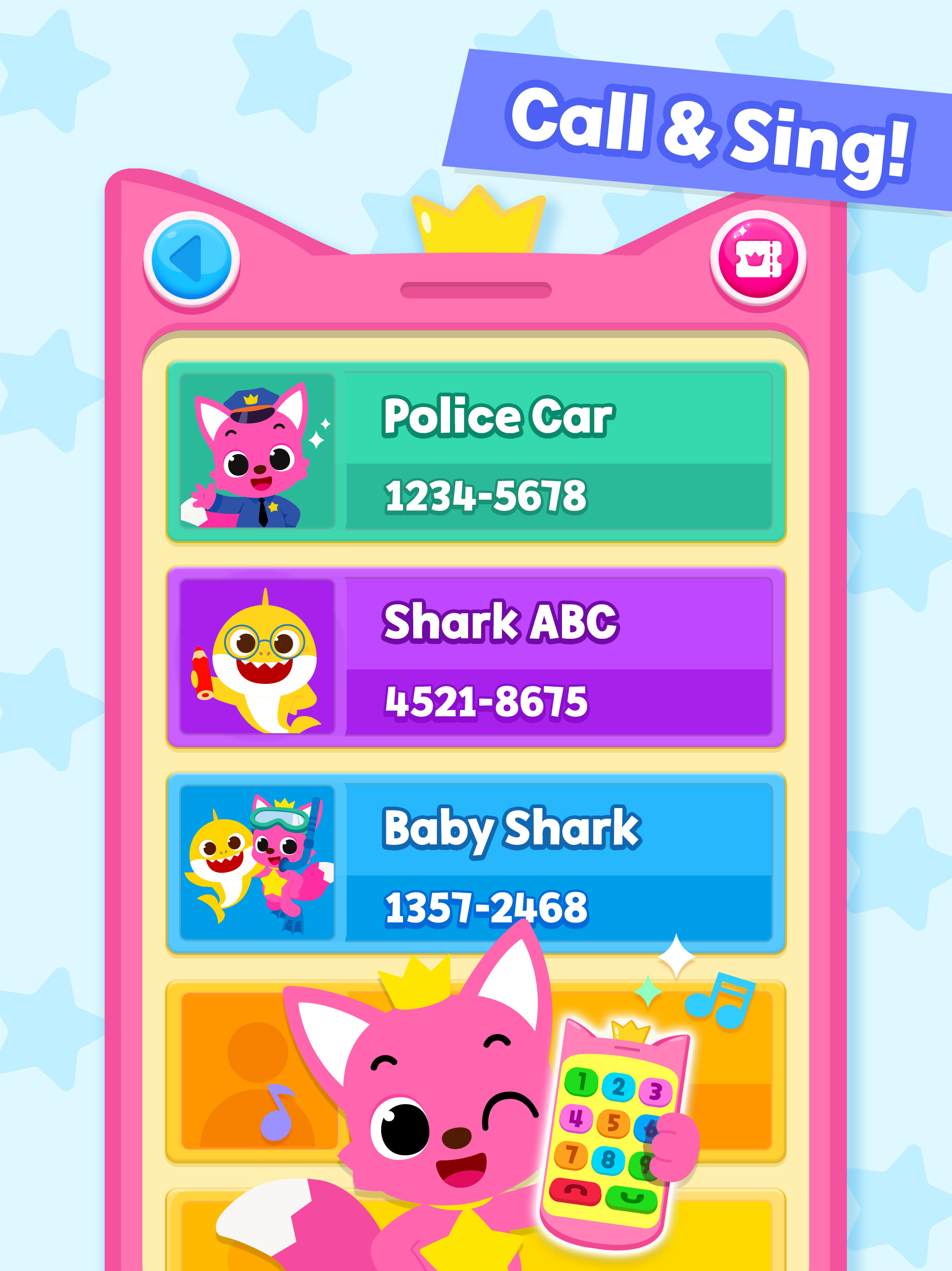 Pinkfong Baby Shark Phone Game 26.53 (arm64-v8a + arm-v7a) (Android 5.0 ...