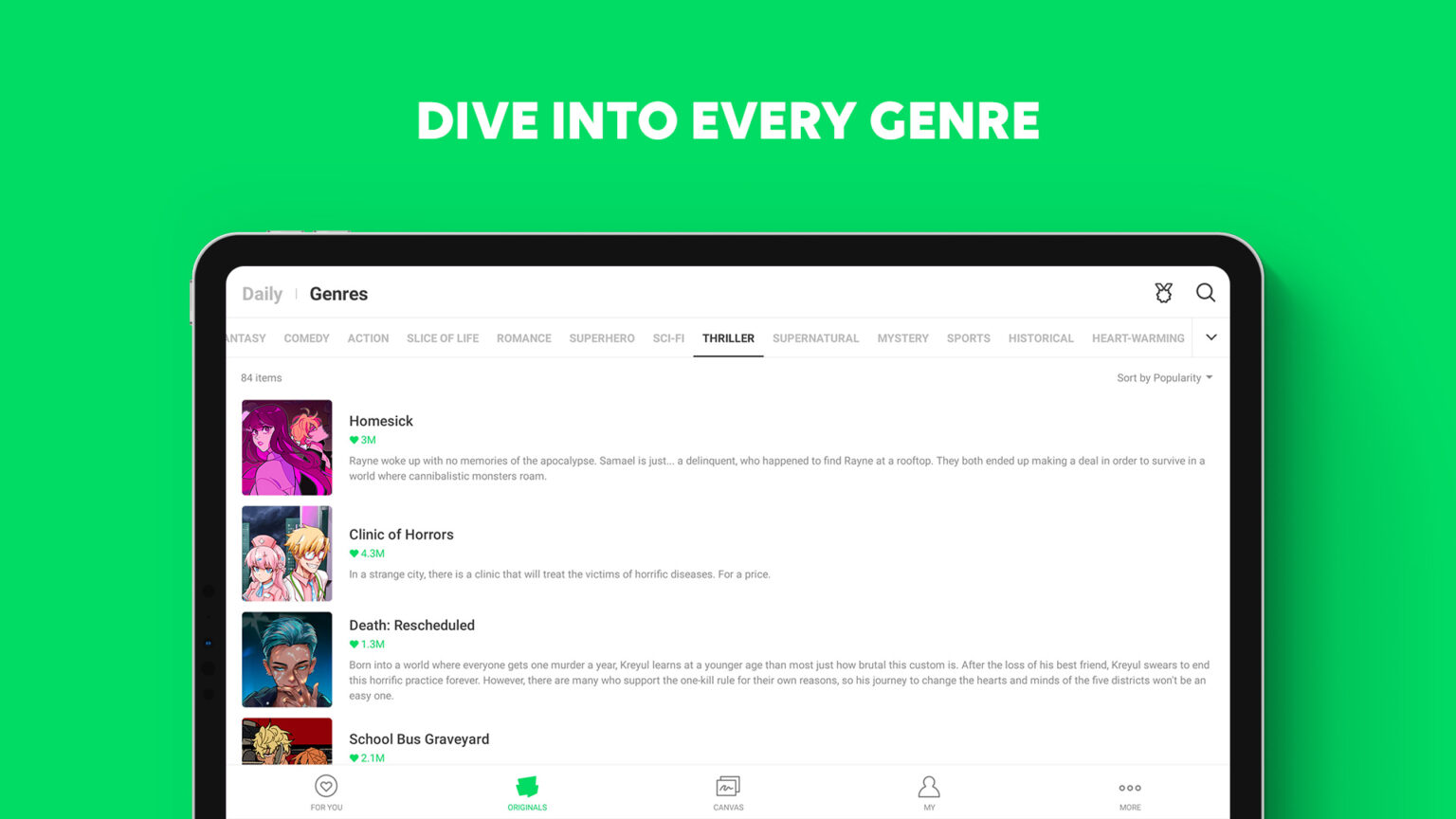 WEBTOON: Manga, Comics, Manhwa 3.7.1 (arm64-v8a + arm-v7a) (Android 8.0 ...