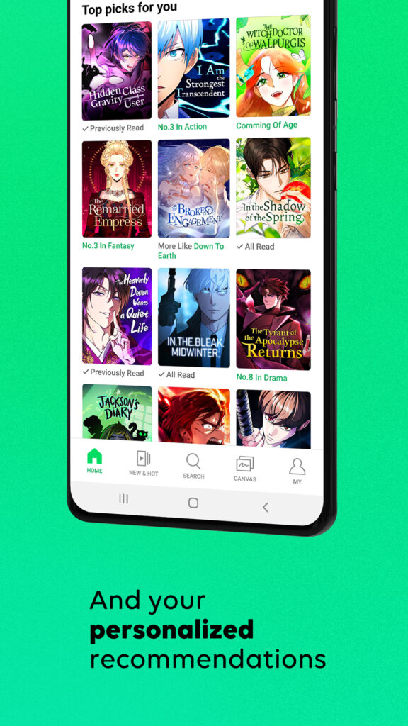 WEBTOON: Manga, Comics, Manhwa 3.7.1 (arm64-v8a + arm-v7a) (Android 8.0 ...