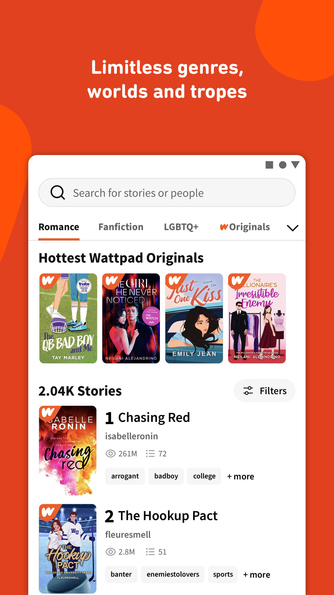Wattpad - Read & Write Stories 11.7.0 (arm64-v8a + x86) (120-480dpi) (Android 6.0+) APK Download ...